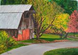 Canadian Barn - Rosanne's art - Paintings & Prints, Buildings ...