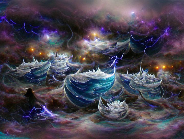 Stormy Astral Sea - Leonidas Artifice - Digital Art, Astronomy & Space ...