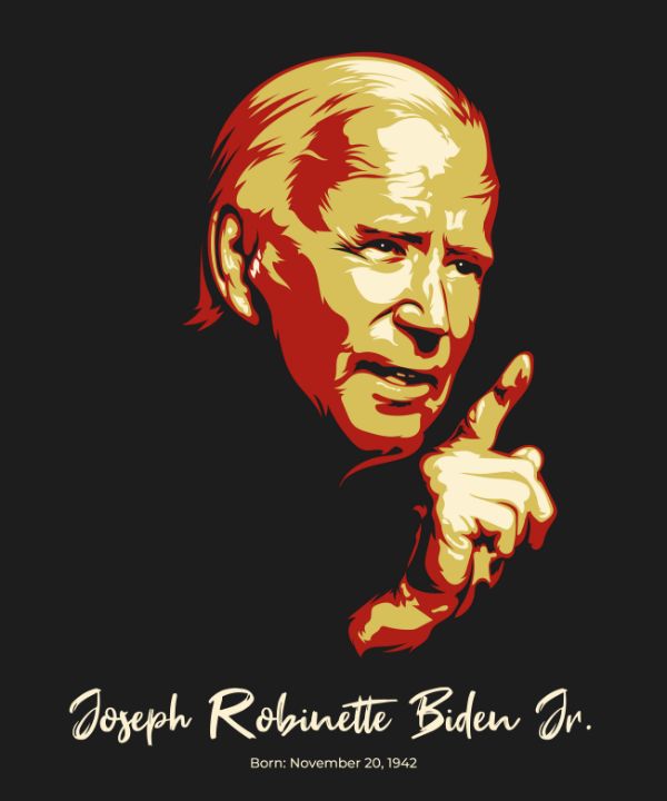 Joe Biden Portrait - Vectorku Studio - Drawings & Illustration, People ...