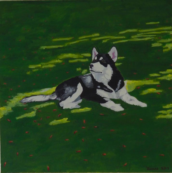 Our Malamute - Thomas Mampalam - Paintings & Prints, Animals, Birds ...
