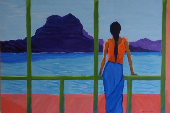 Mt. Otemanu #1 - Thomas Mampalam - Paintings & Prints, Landscapes ...