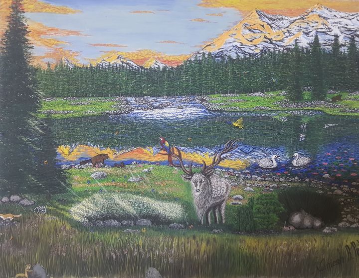 The Paradise in North - ICHCHHA - Paintings & Prints, Landscapes ...