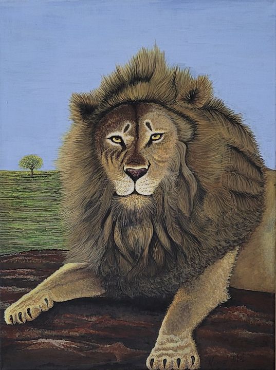 The Lion King - ICHCHHA - Paintings & Prints, Animals, Birds, & Fish ...