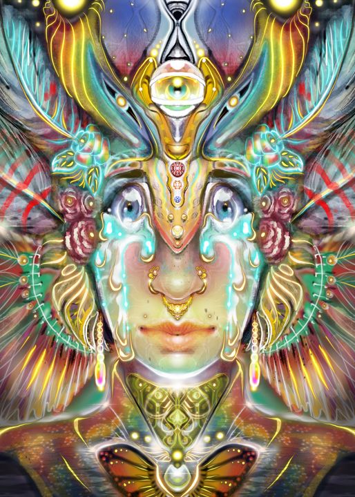 Roses are Rainbow - ShinyThingss - Digital Art & AI, Fantasy ...