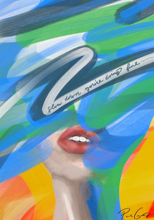 slow down - coleccionpao - Drawings & Illustration, People & Figures ...