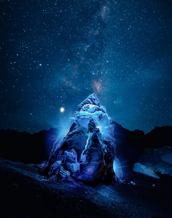 Ice Monolith - Fanbros_art - Paintings & Prints, Astronomy & Space ...