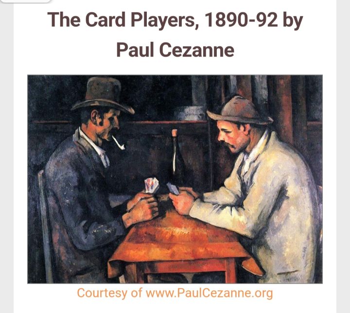 NFS Original Cezanne The Card Player - Philanthropist & Artist "Gilby's ...