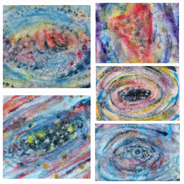 Abstract Universe Collage 1 @16"×16" - Gilby's foundation for the Arts ...