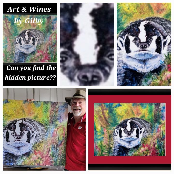 "GO BADGERS COLLAGE" 12" x 12" $.01 - Gilby's foundation for the Arts ...