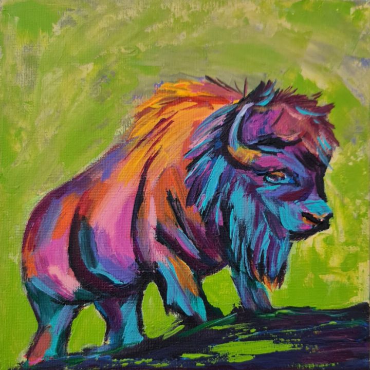 Buffalo - C.E.T. Chicu Eugenia Touma - Paintings & Prints, Animals ...