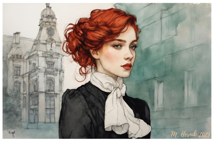 Elegance in Curves - Magic dash workss - Digital Art & AI, People & Figures, Portraits, Female ...