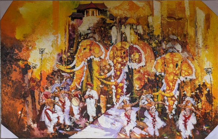Kandy Procession - Artex Paintings - Paintings & Prints, Ethnic ...