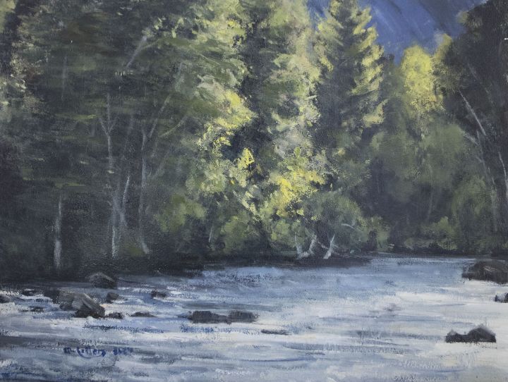 River to Jenny Lake - Dane Sellers Studio - Paintings & Prints ...