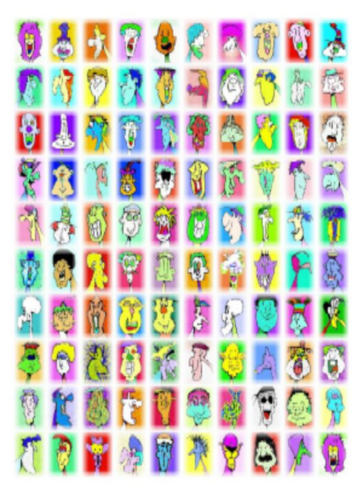 100 Silly Faces - Nobodiesartwork - Drawings & Illustration, Childrens ...