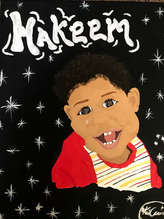 My son Hakeem - Artistically Versatile - Paintings & Prints, People ...