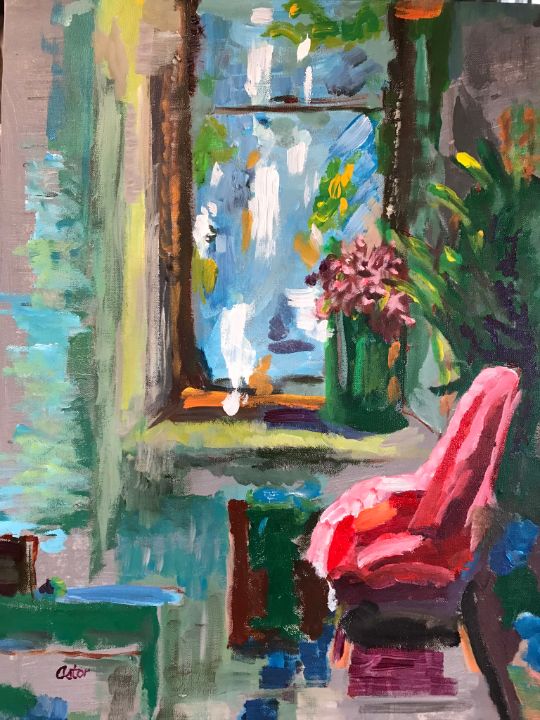 Reading Nook - Peter H Astor Art - Paintings & Prints, Abstract, Man ...