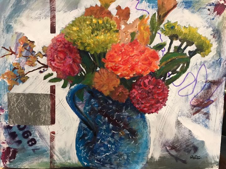 Flowers in Vase - Peter H Astor Art - Paintings & Prints, Flowers ...