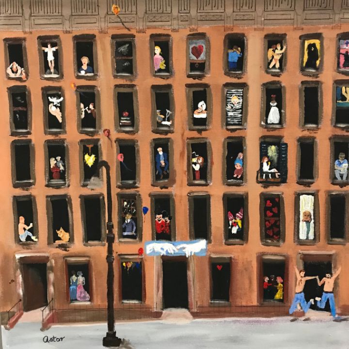 Welcome to the Building - Peter H Astor Art - Paintings & Prints ...