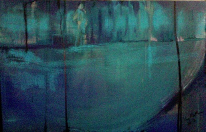 The Lake at Dawn - Henry Matthews - Paintings & Prints, Landscapes ...
