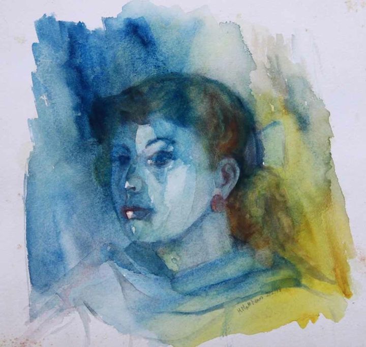 Lonely Woman - Henry Matthews - Paintings & Prints, People & Figures ...
