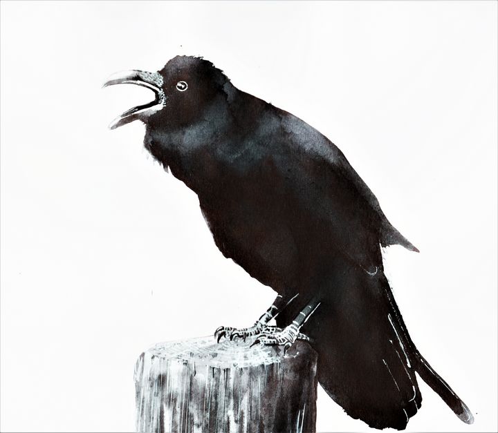 Scream's crow - Smooth art - Paintings & Prints, Animals, Birds, & Fish ...
