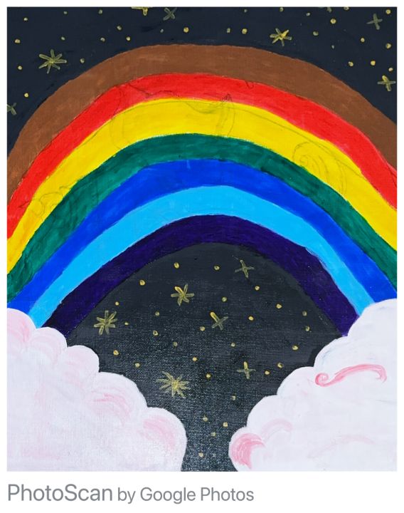 Rainbow life - Gods own child - Paintings & Prints, Childrens Art ...