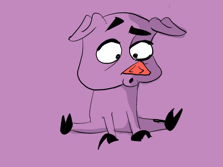 Some pig - Cartoon art - Drawings & Illustration, Animals, Birds ...