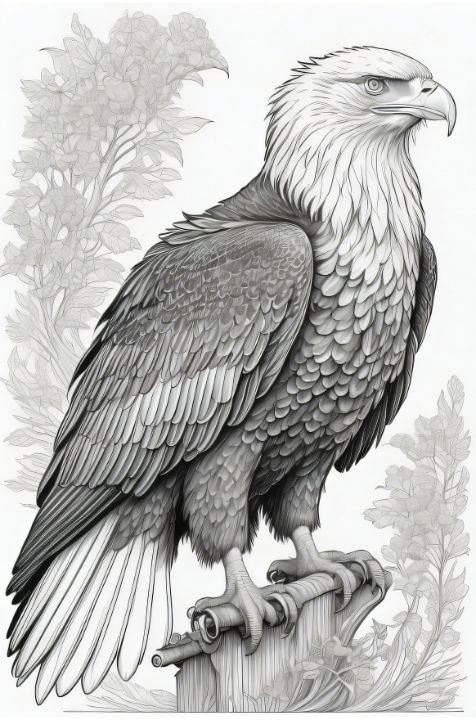 Sketched Eagle | Digital Art - Zetronite - Digital Art & AI, Animals ...