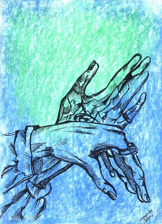 Hands motion - Kateyna Bortsova - Drawings & Illustration, People ...