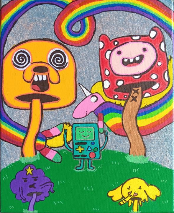 Adventure Time Mushroom Land - mushriah333 - Paintings & Prints ...