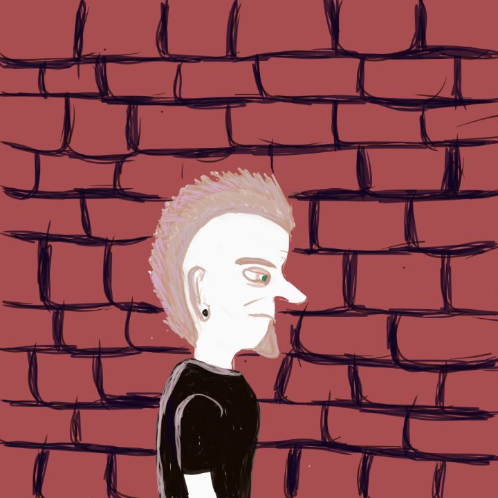 Punk cartoon illustration is walking - New_Art_Design.99 - Digital Art ...
