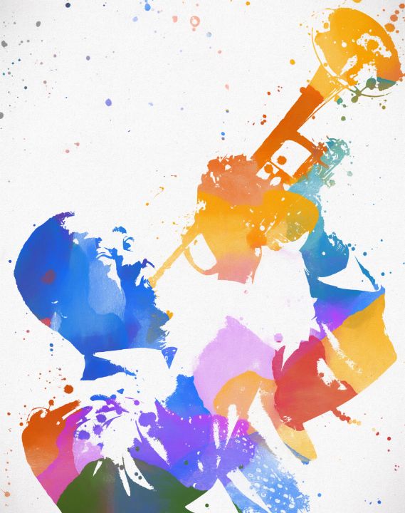 Louis Armstrong Color - Mndphoto - Paintings & Prints, People & Figures ...