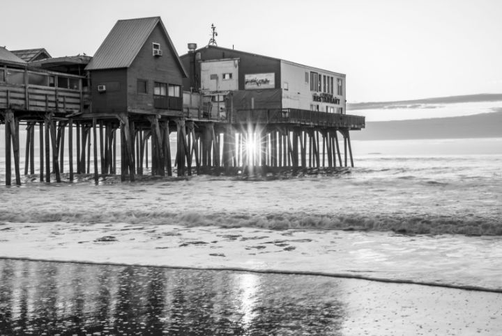 Old Orchard Beach Pier Sunstar - Mndphoto - Photography, Landscapes ...