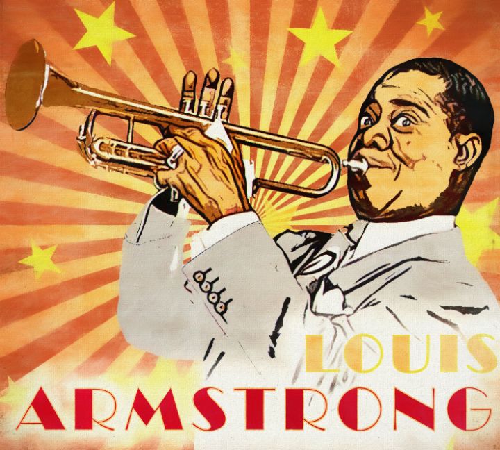 Louis Armstrong - Mndphoto - Paintings & Prints, People & Figures ...