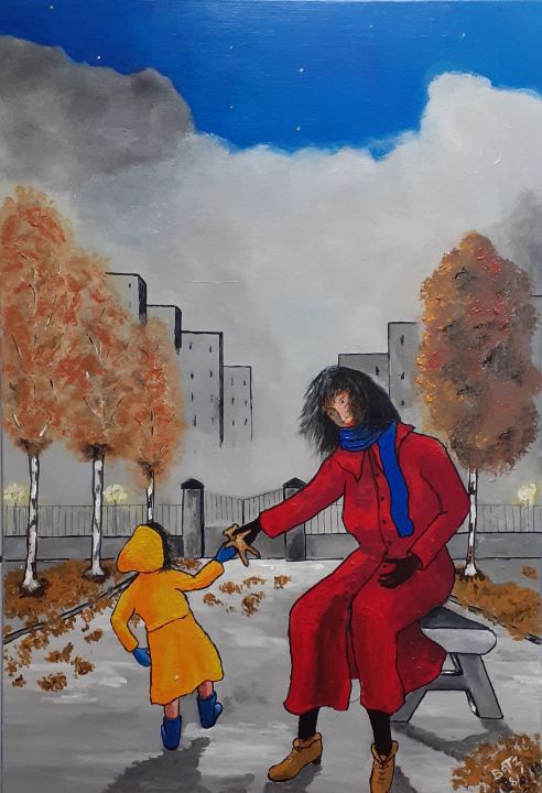Absence 2 - Batzgallery - Paintings & Prints, People & Figures, Love ...