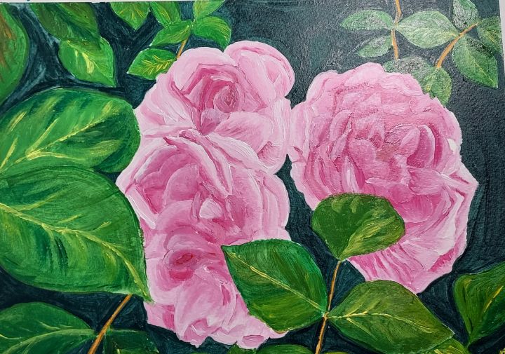 Rose trio - Wendy's Wellspring - Paintings & Prints, Flowers, Plants ...