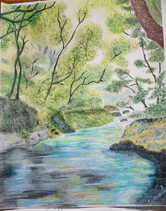Serenity - Wendy's Wellspring - Paintings & Prints, Landscapes & Nature ...