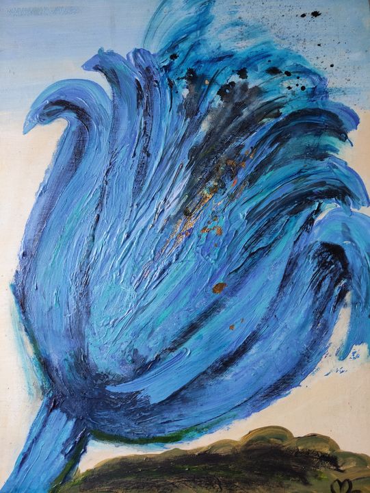 Blue Poppy - Marianneloveartgallery - Paintings & Prints, Flowers ...