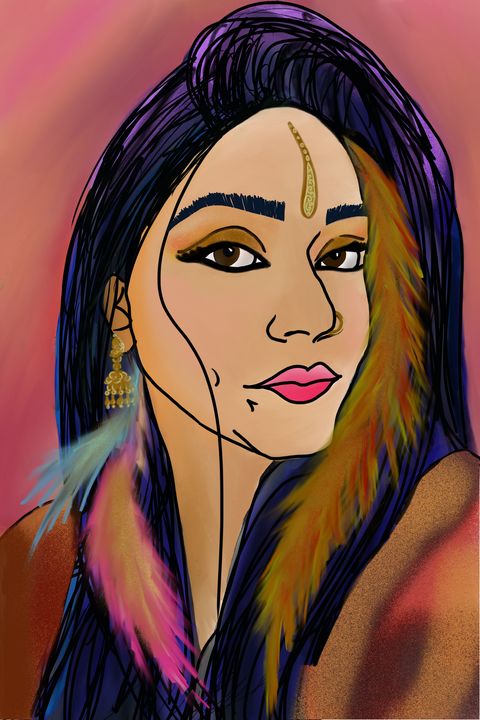 Self Portrait - Refined Focal Point - Paintings & Prints, Abstract ...