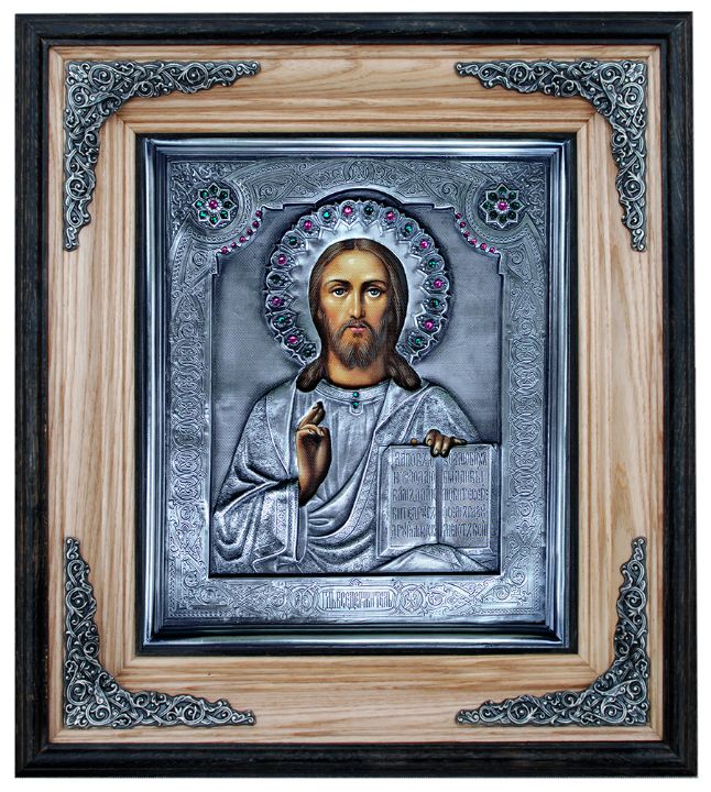 The icon of Christ Pantocrator - SilverArt - Sculptures & Carvings ...