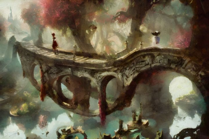 Wonderland Art Piece #1038 - Faraway Tales of Wonderland - Paintings ...