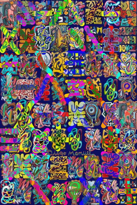 Graffiti 2021 - Diego Manuel Rodriguez - Paintings & Prints, Abstract ...