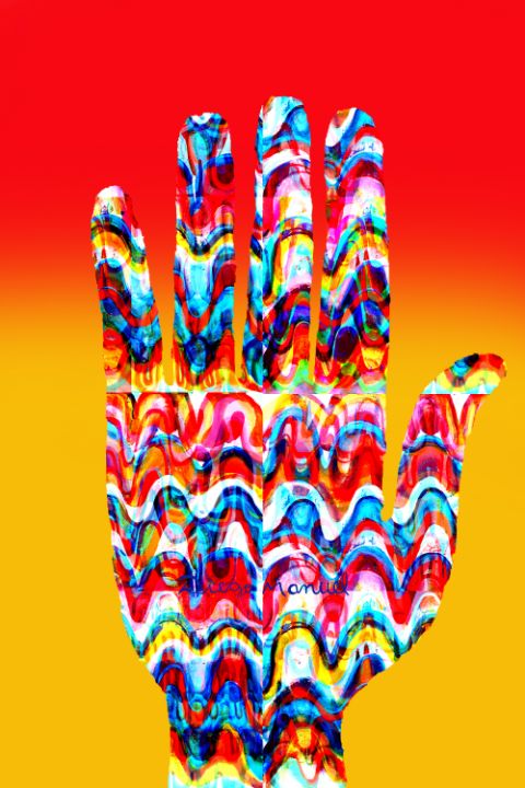 Hand - Diego Manuel Rodriguez - Paintings & Prints, Abstract, Geometric ...