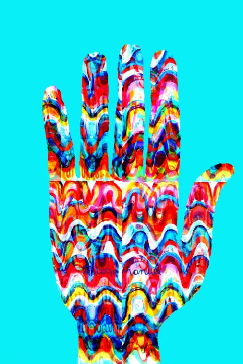 Hand - Diego Manuel Rodriguez - Paintings & Prints, Abstract, Geometric ...