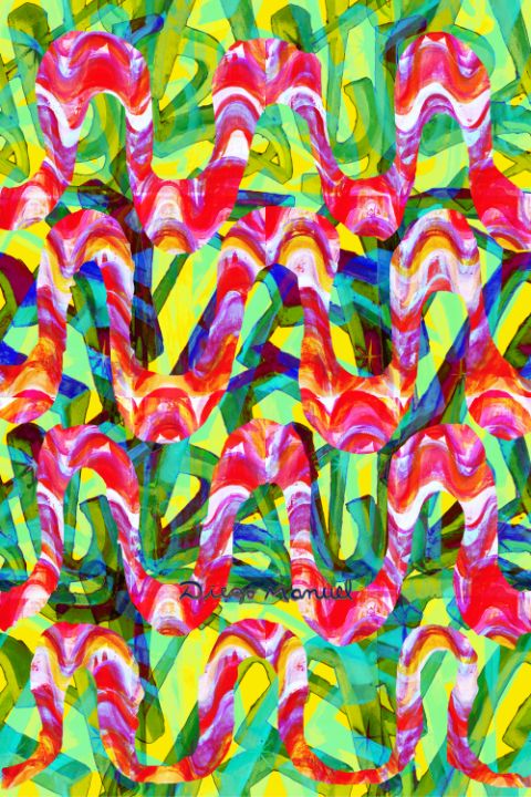 Pop abstract - Diego Manuel Rodriguez - Paintings & Prints, Abstract ...