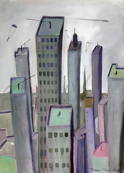 city - Diego Manuel Rodriguez - Paintings & Prints, Buildings ...