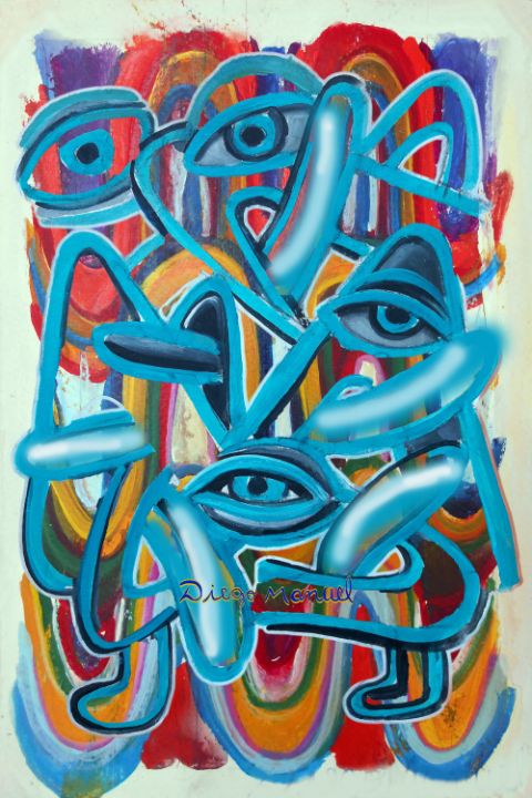 Pop abstract - Diego Manuel Rodriguez - Digital Art & AI, Abstract ...