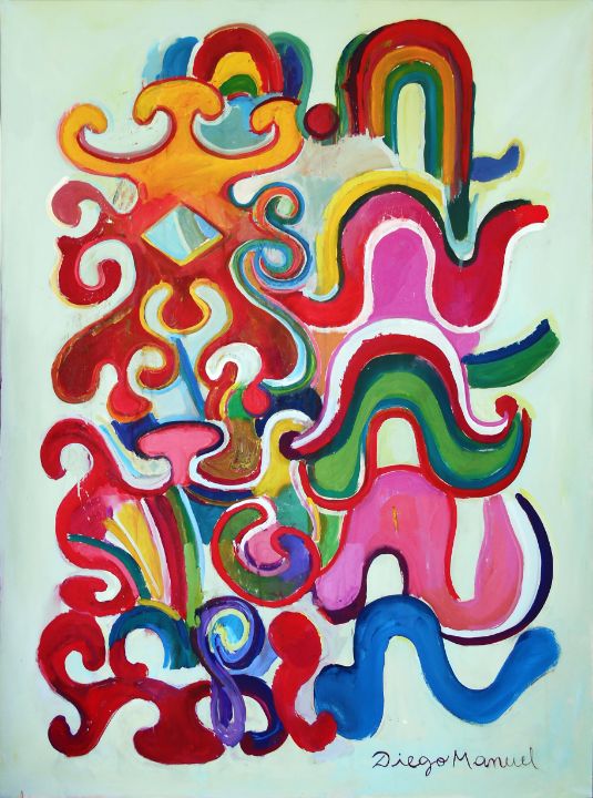 Pop abstract - Diego Manuel Rodriguez - Digital Art & AI, Abstract ...