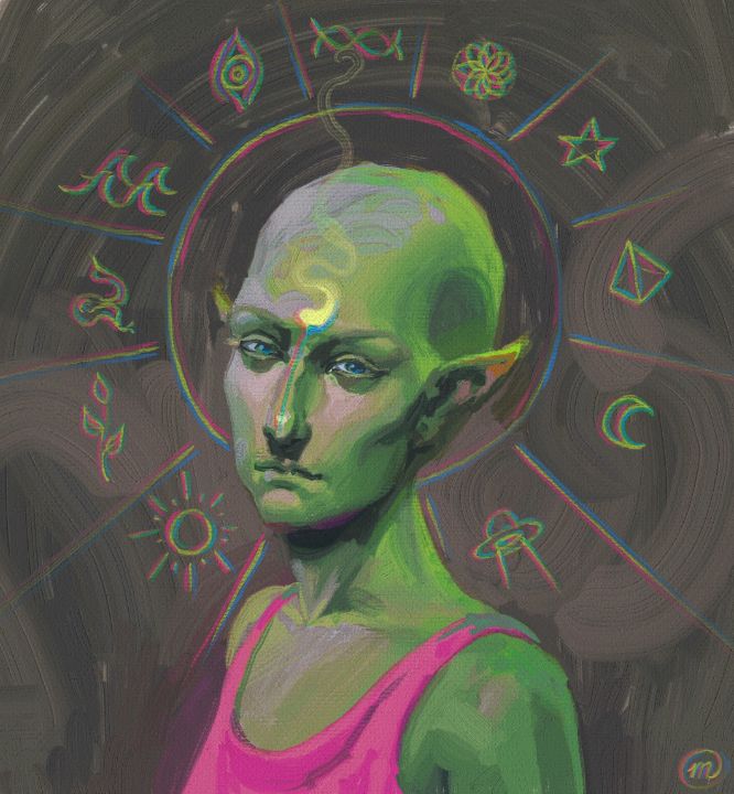 Lucid Alien - MeKenzie Martin Art - Digital Art, Fantasy & Mythology ...