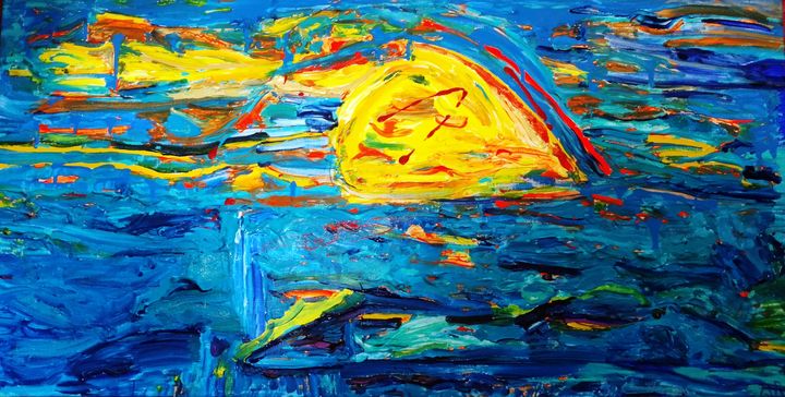 Summer Waves - Angela Rose Walling Art - Paintings & Prints, Landscapes ...